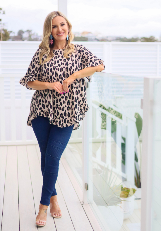Ladies Button Back Tops - Long Sleeve + Short Sleeve - Daisy's Closet ...